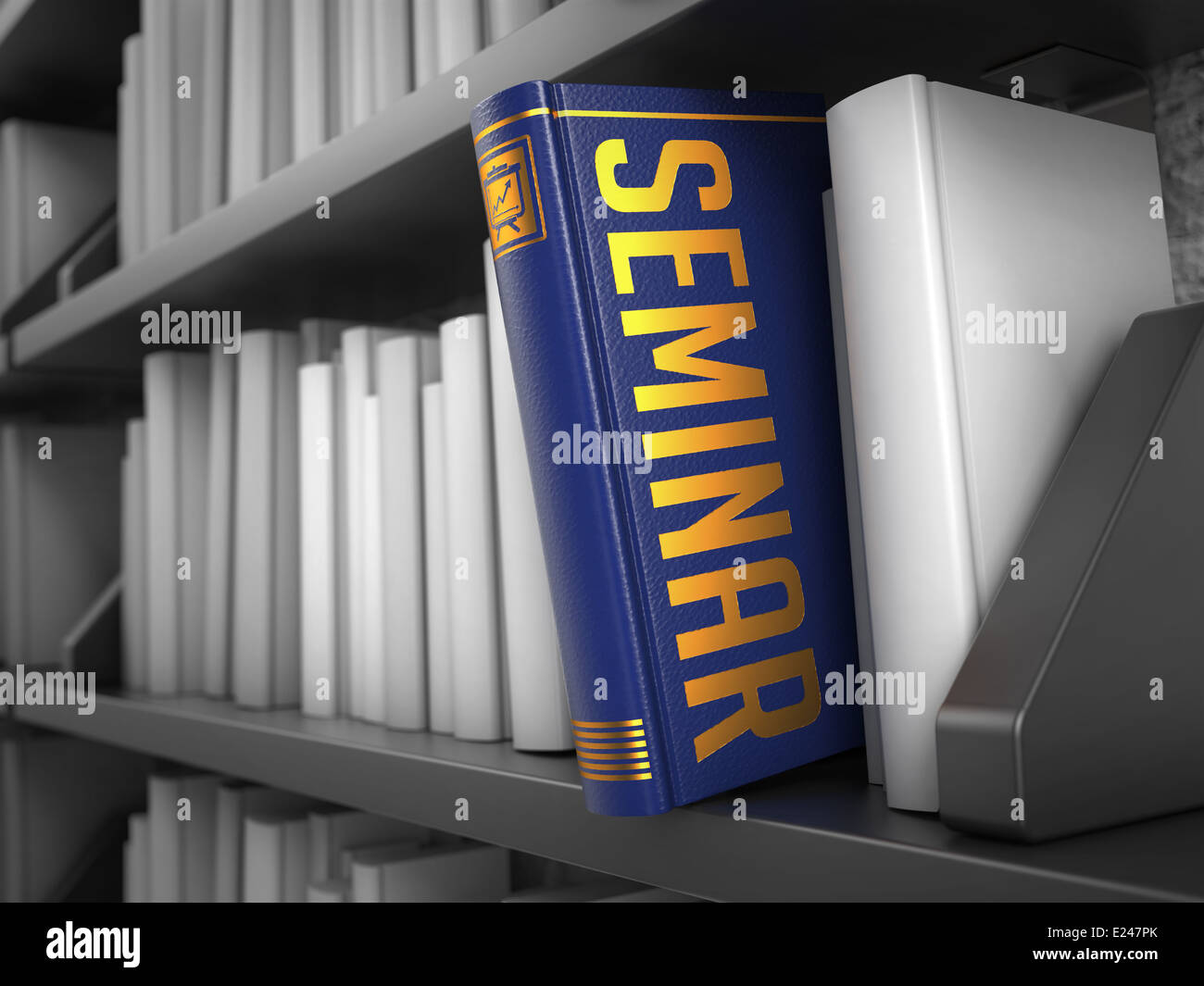 Seminar - Title of Book. Internet Concept Stock Photo - Alamy