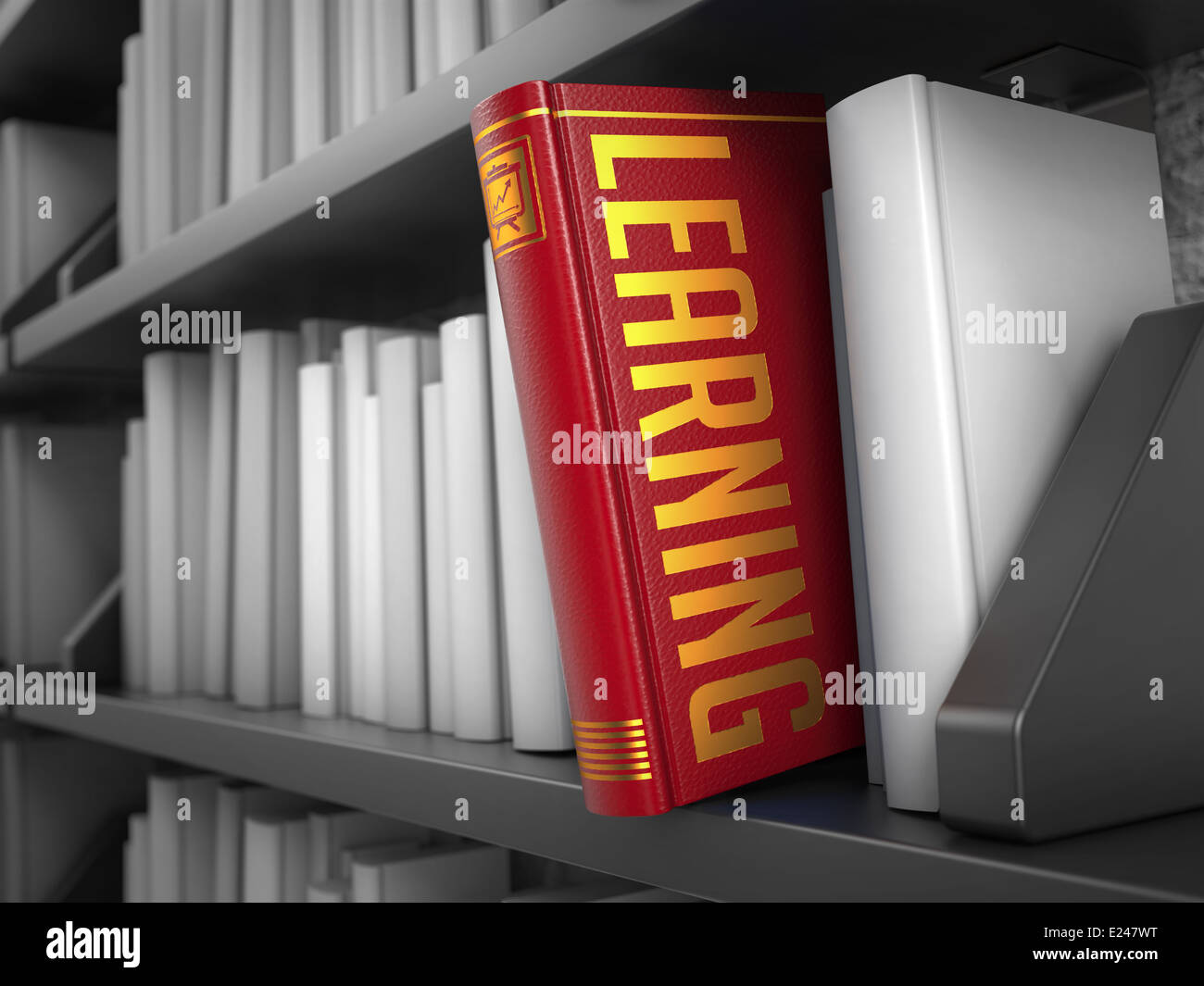 Learning - Title of Book. Internet Concept Stock Photo - Alamy