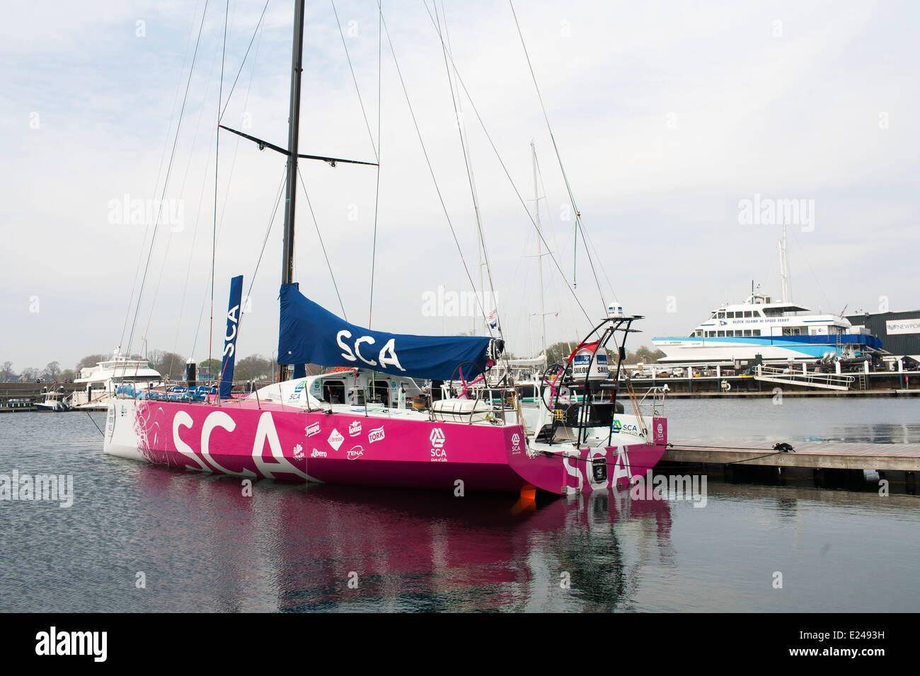 SCA Racing, a Farr designed Volvo 65 racing sailboat designed to race ...