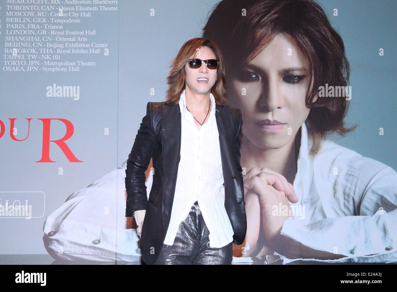 Taipei, China. 12th June, 2014. Japanese singer Yoshiki Hayashi of X ...