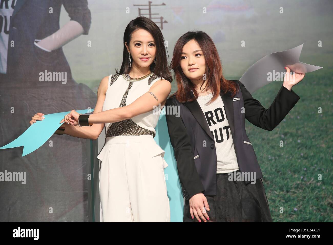 Taipei, China. 12th June, 2014. Singer Lala Hsu attends her new album ...