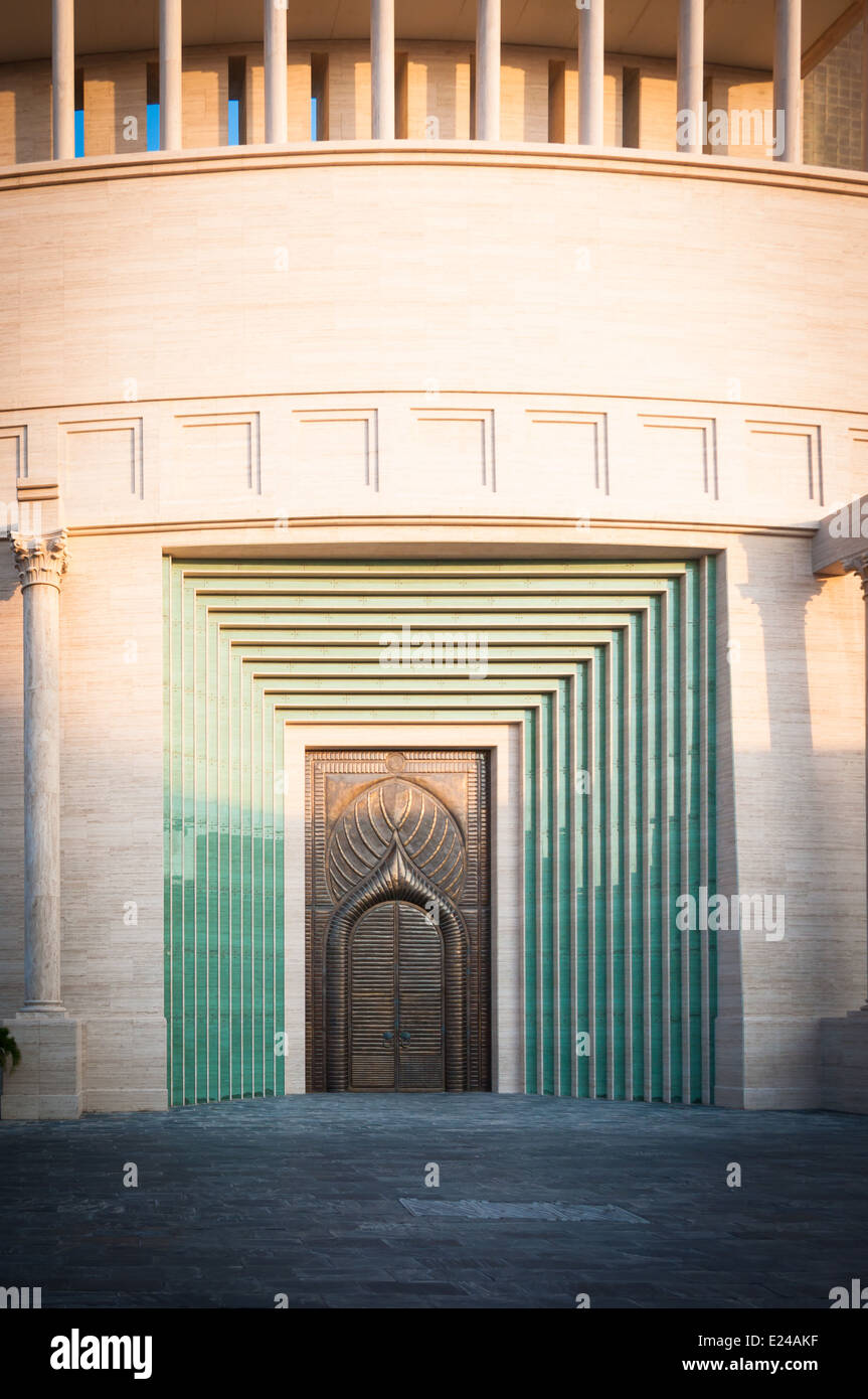 Architectural details of The Katara Amphitheater in Doha, Qatar Stock ...