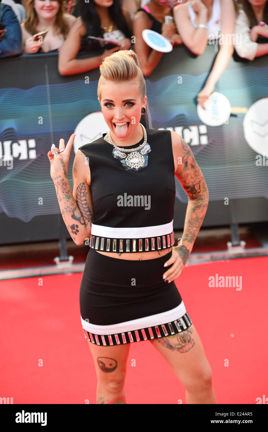 Toronto, Ontario, Canada. 15th June, 2014. VJ PHOEBE DYKSTRA arrives at ...