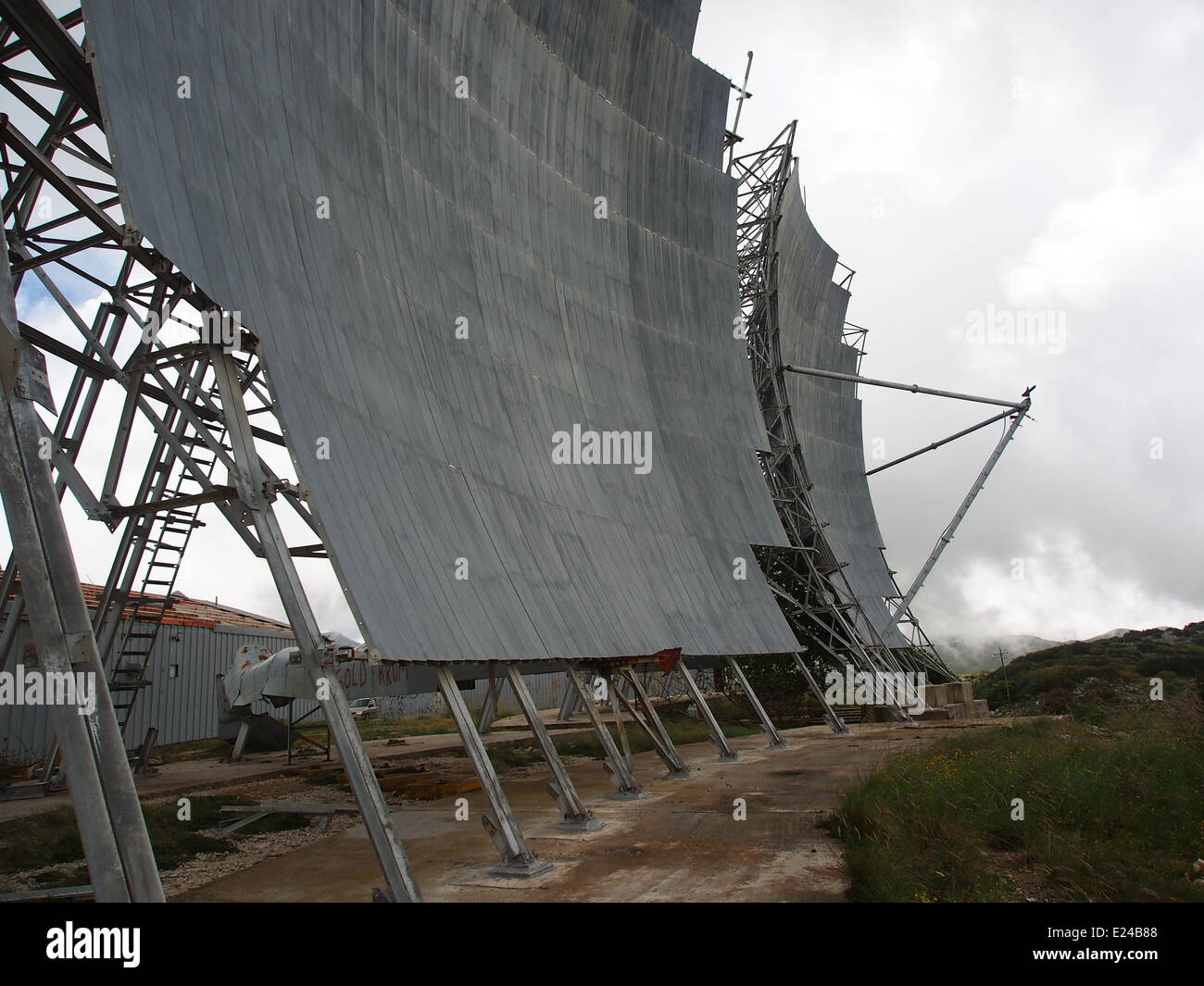 The former USAF microwave relay station ACE-High system, located at ...