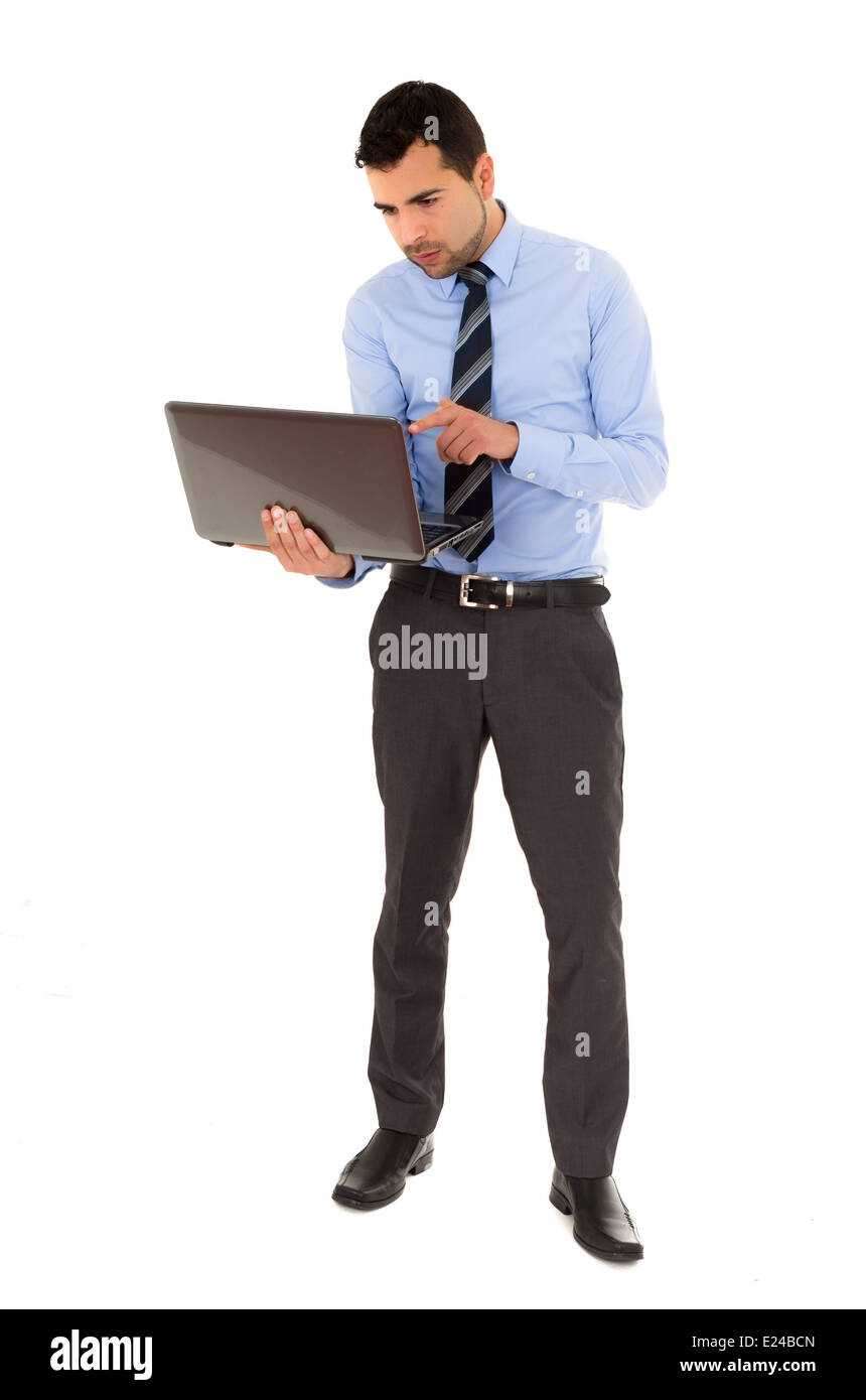 Office Man with laptop Stock Photo - Alamy