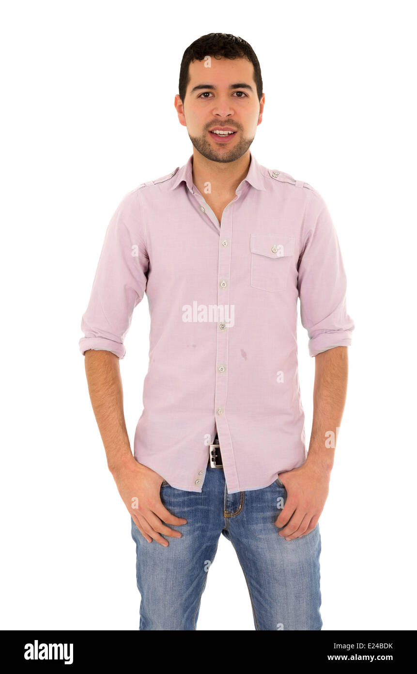 Handsome latin man content Cut Out Stock Images & Pictures - Alamy