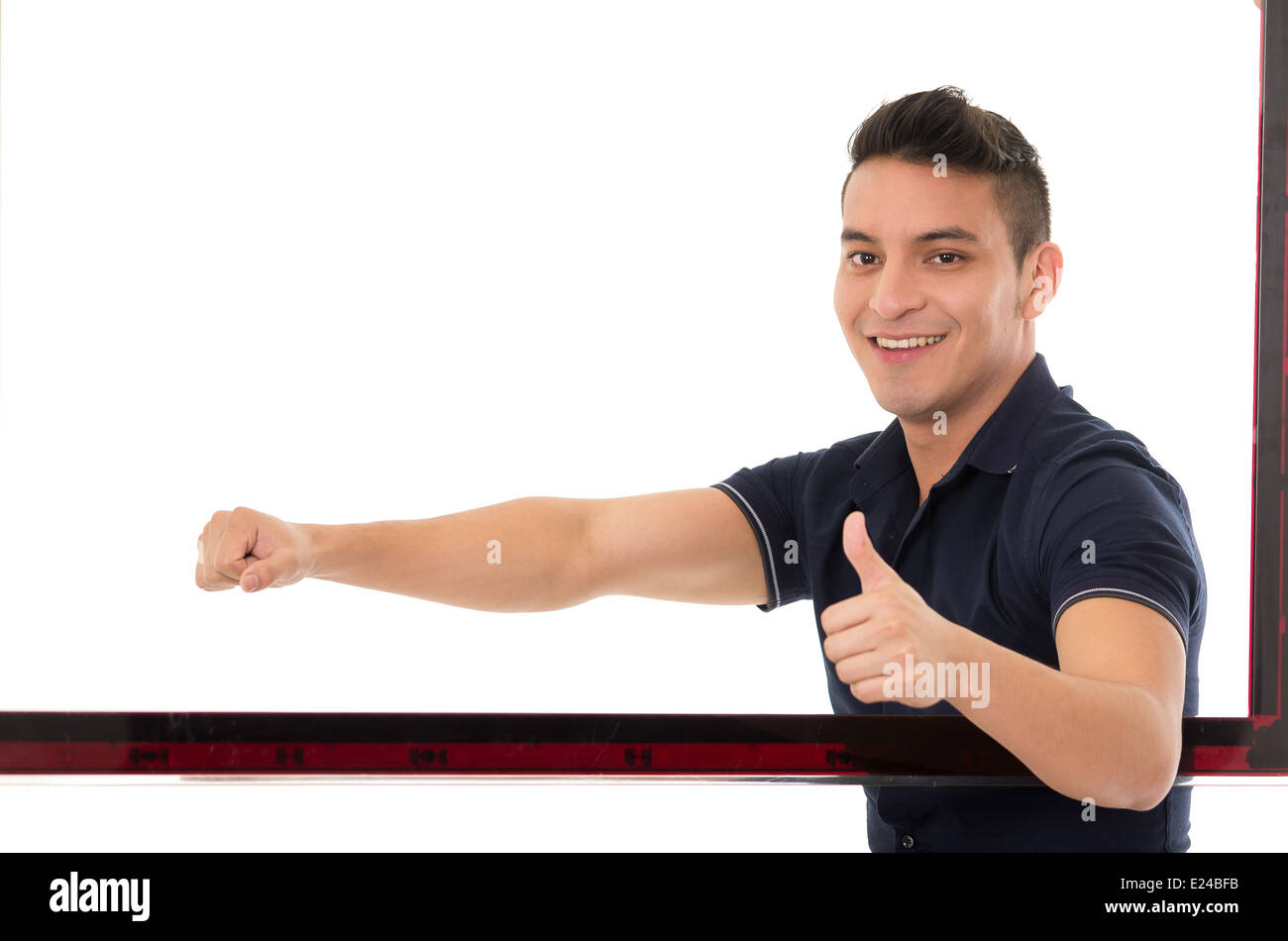 man posing as driving a car Stock Photo - Alamy
