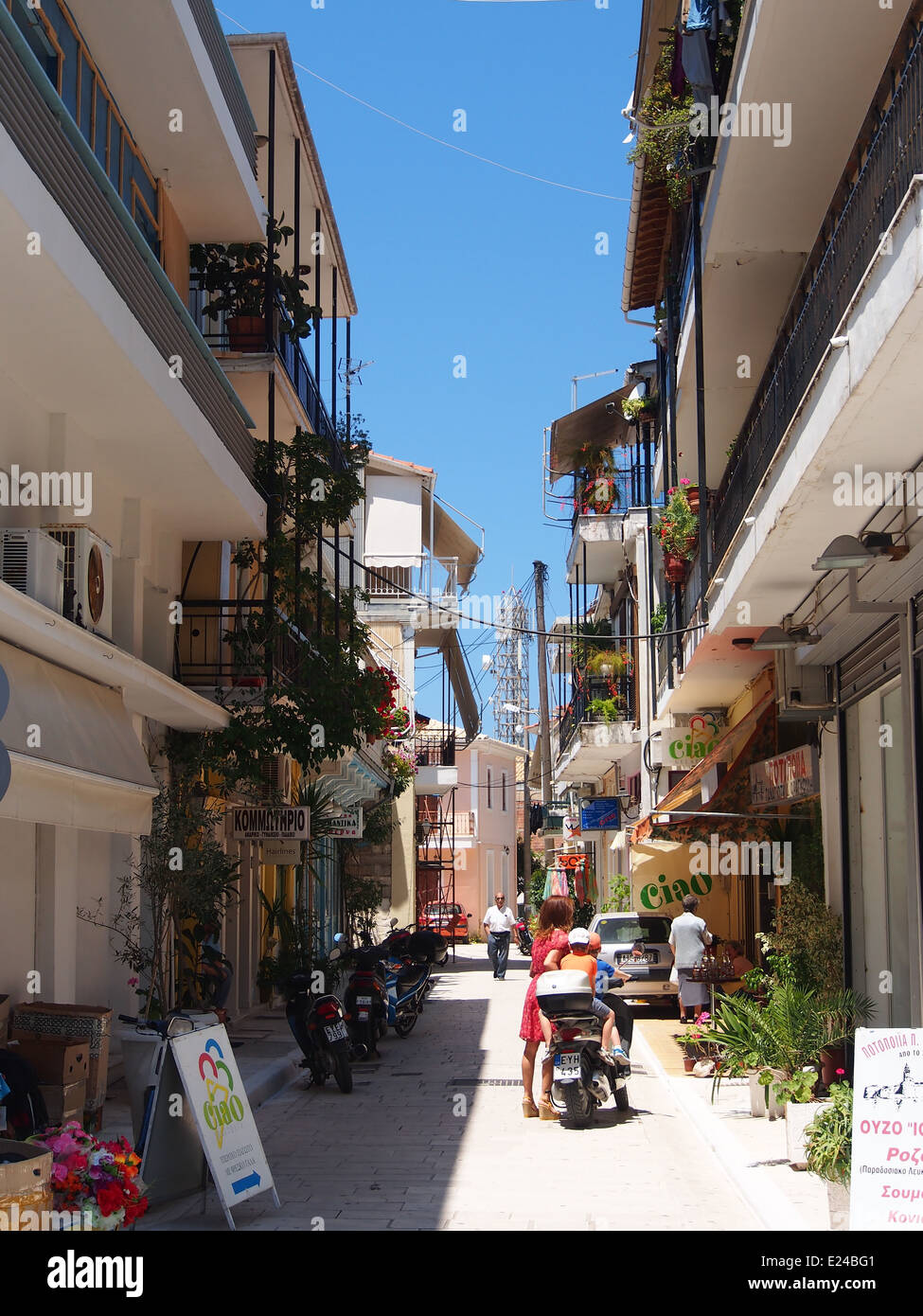 The streets of Lefkada, an island in Greece, are known for their scenic ...