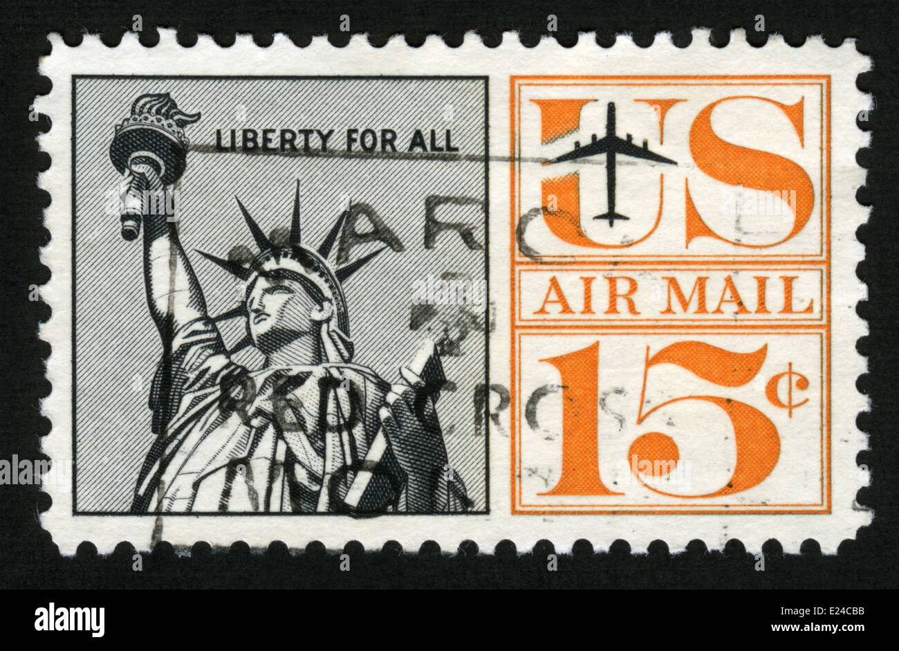 Us postage stamp airmail hi-res stock photography and images - Alamy