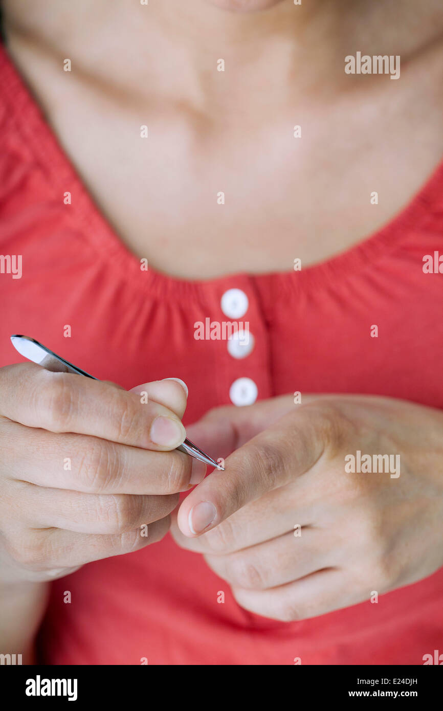 Splinters finger hi-res stock photography and images - Alamy