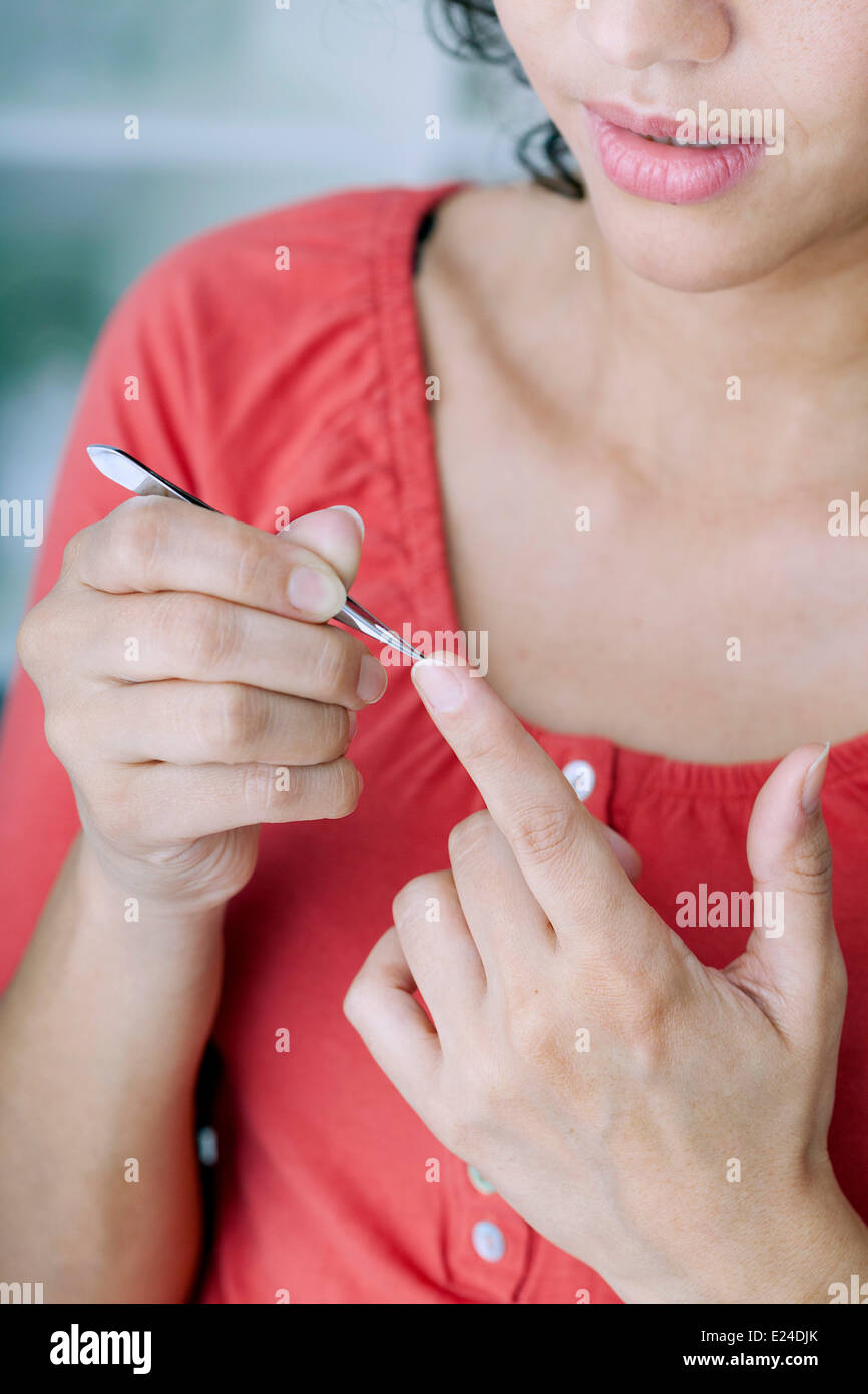 Splinters finger hi-res stock photography and images - Alamy