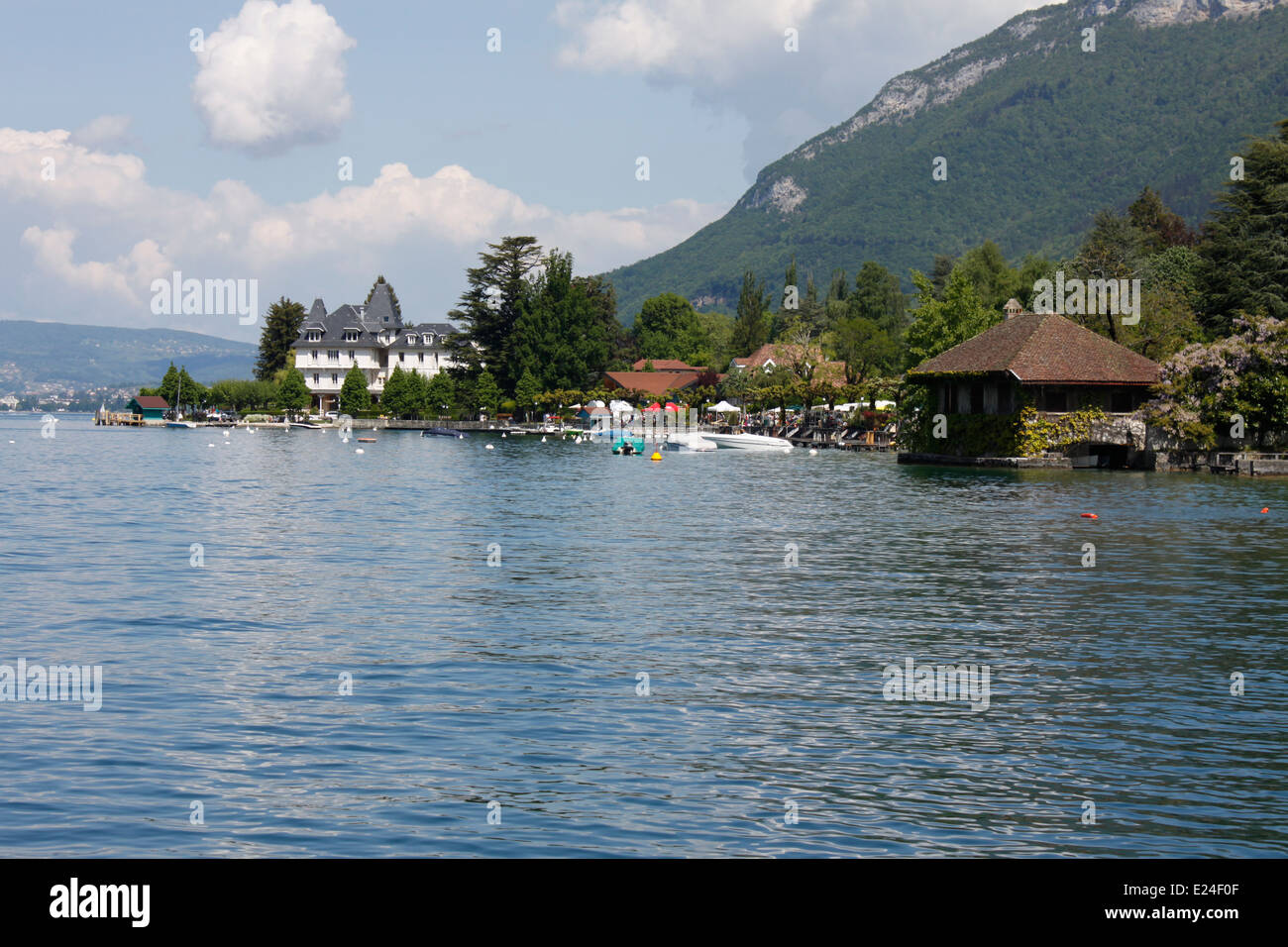 Village of Menthon-Saint-Bernard, Lake Annecy, Haute-Savoie, Rhône ...