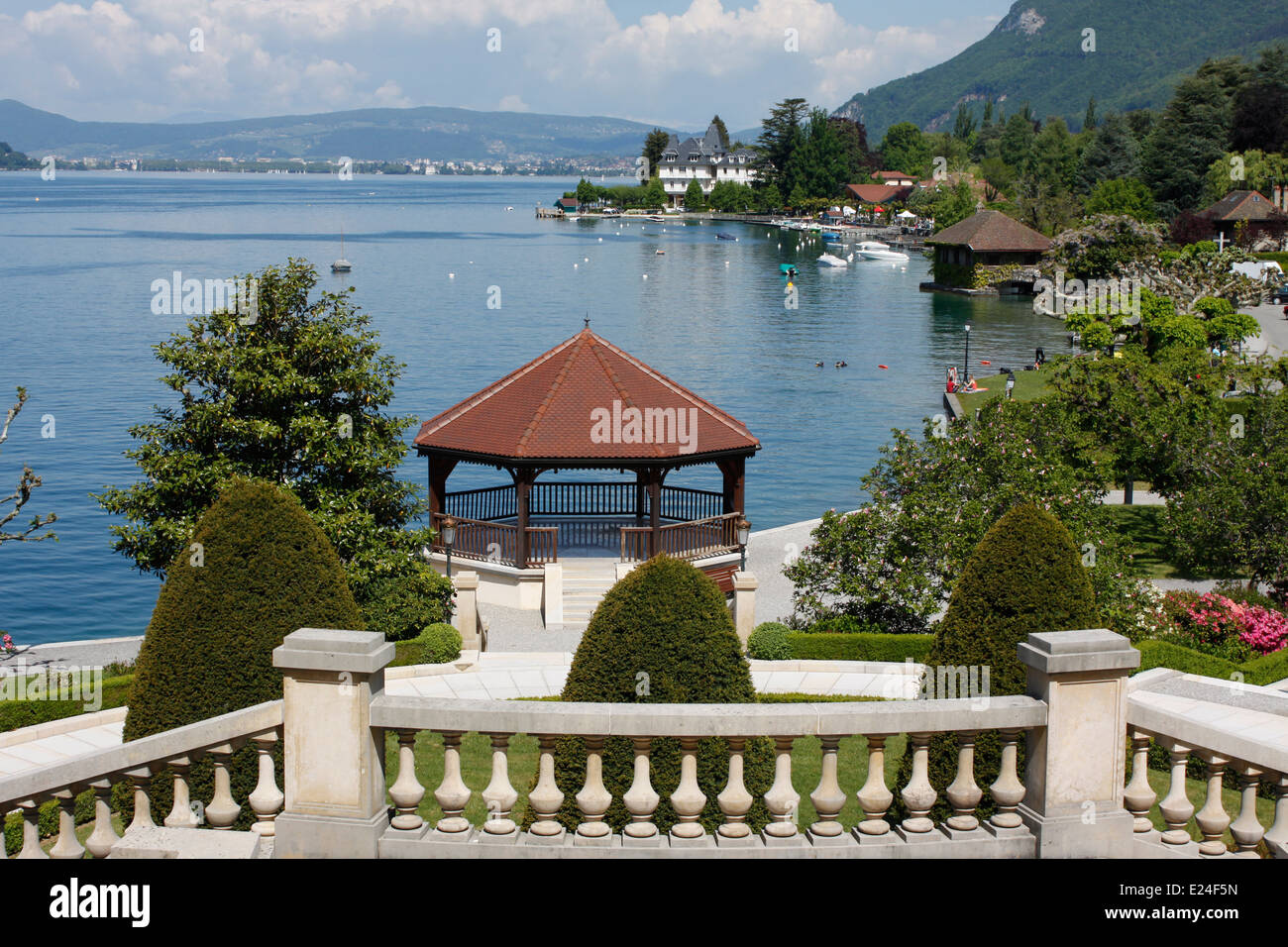 Village of Menthon-Saint-Bernard, Lake Annecy, Haute-Savoie, Rhône ...