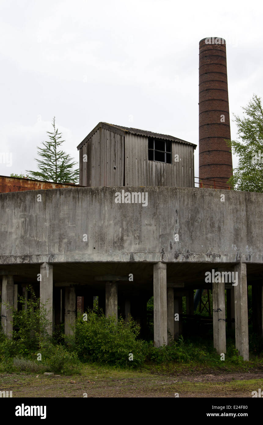 The old Lady Victoria Colliery, a deep coal mine, which is now the ...