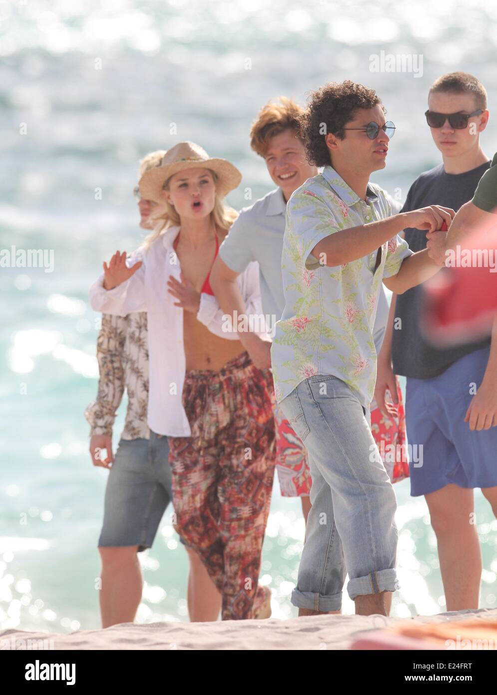 Emma Rigby filming scenes with co-star Alfie Allen for the new movie ...