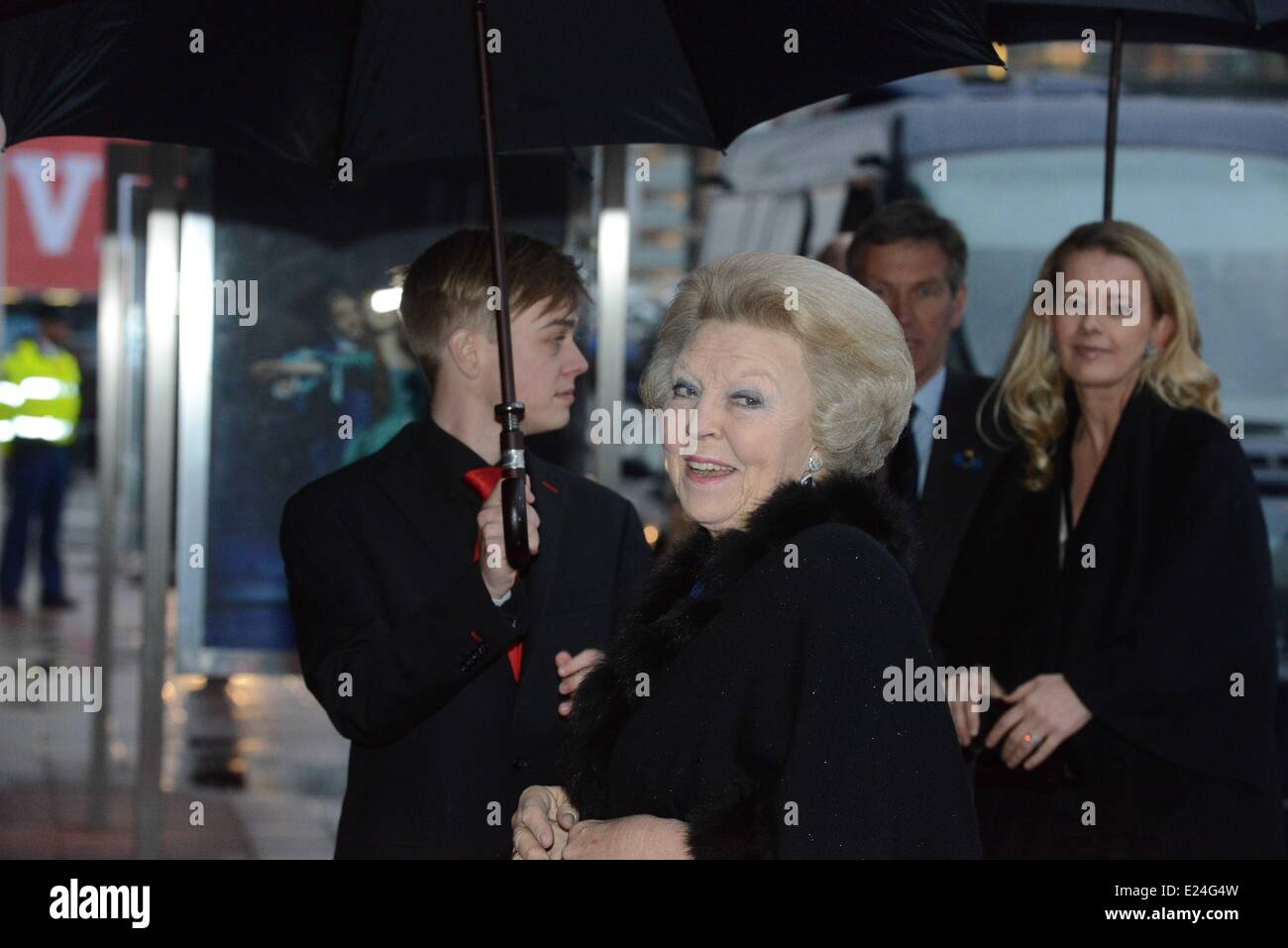 Queen Beatrix and princess Mabel at the celebration of the 75th ...