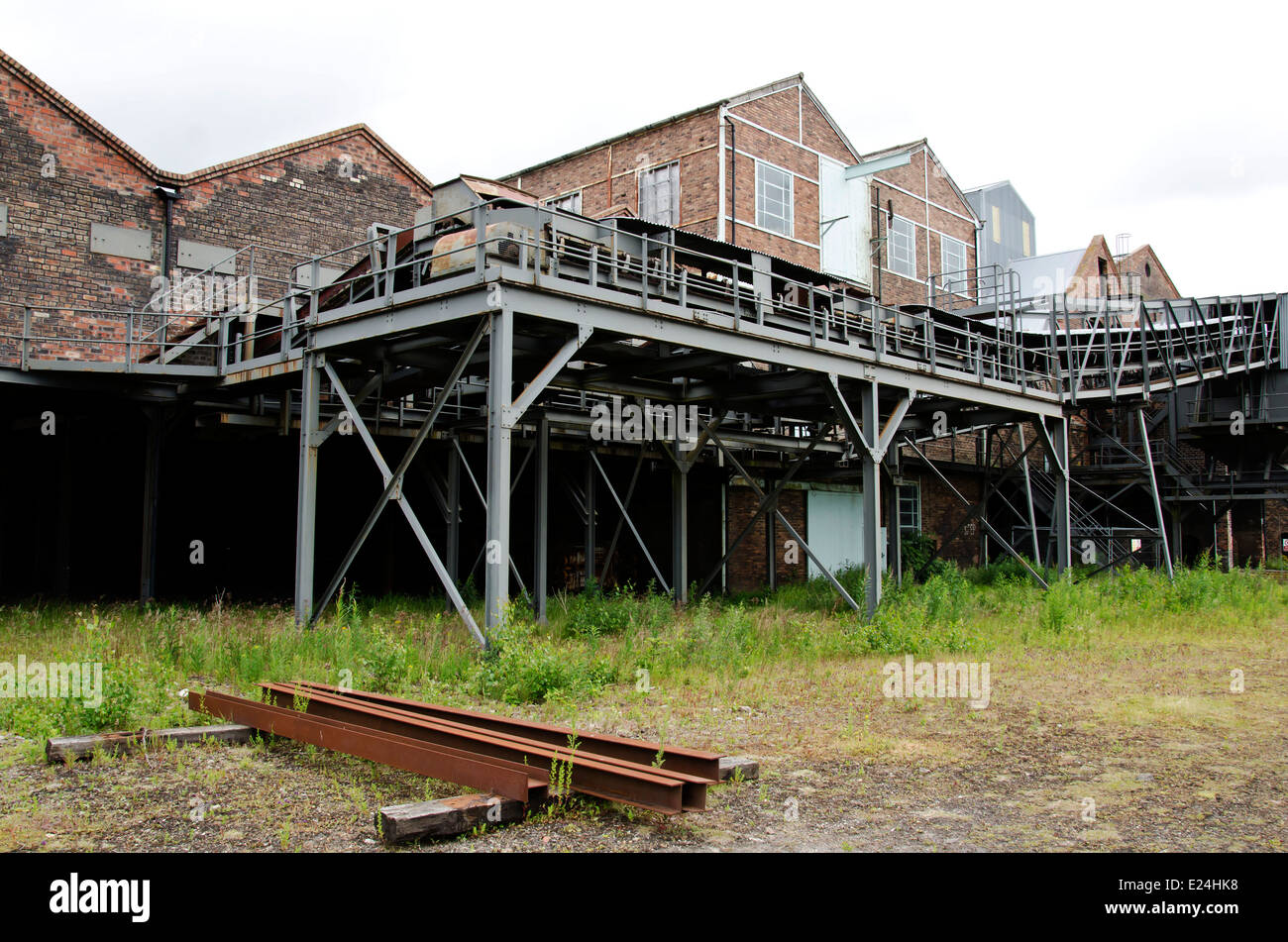 The old Lady Victoria Colliery, a deep coal mine, which is now the ...