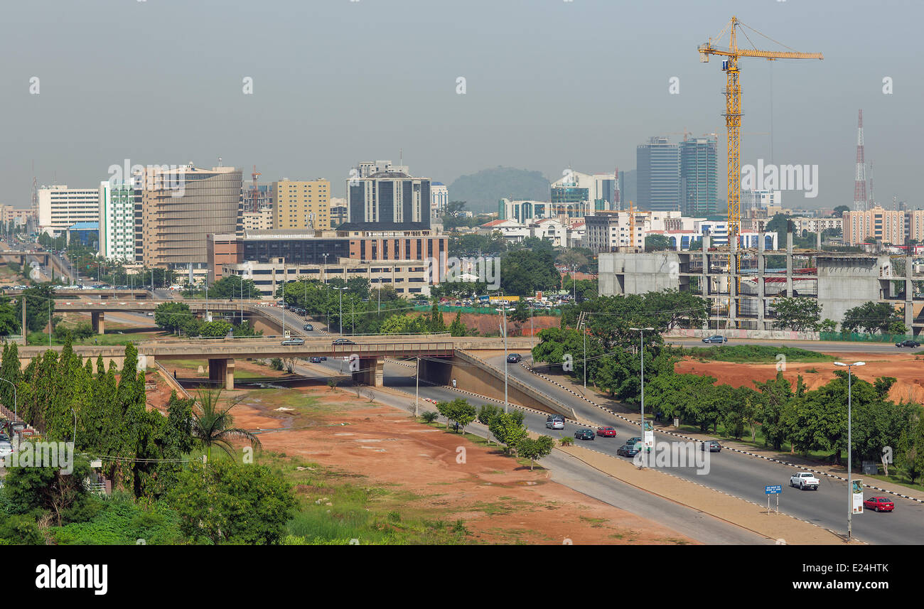 Abuja, Nigeria. 12th June, 2014. Streetscene in Abuja, Nigeria, 12 June ...
