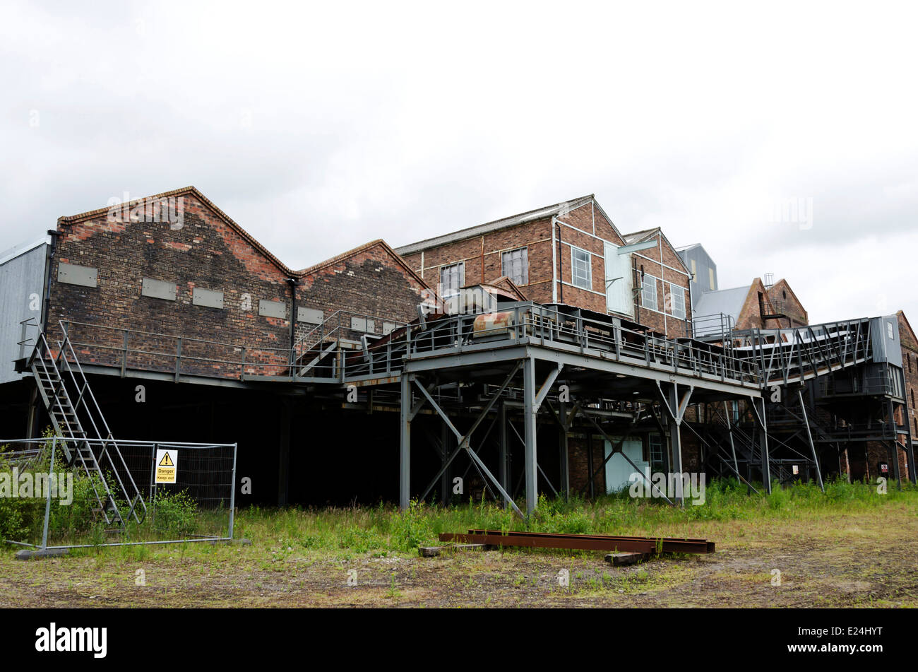 The old Lady Victoria Colliery, a deep coal mine, which is now the ...