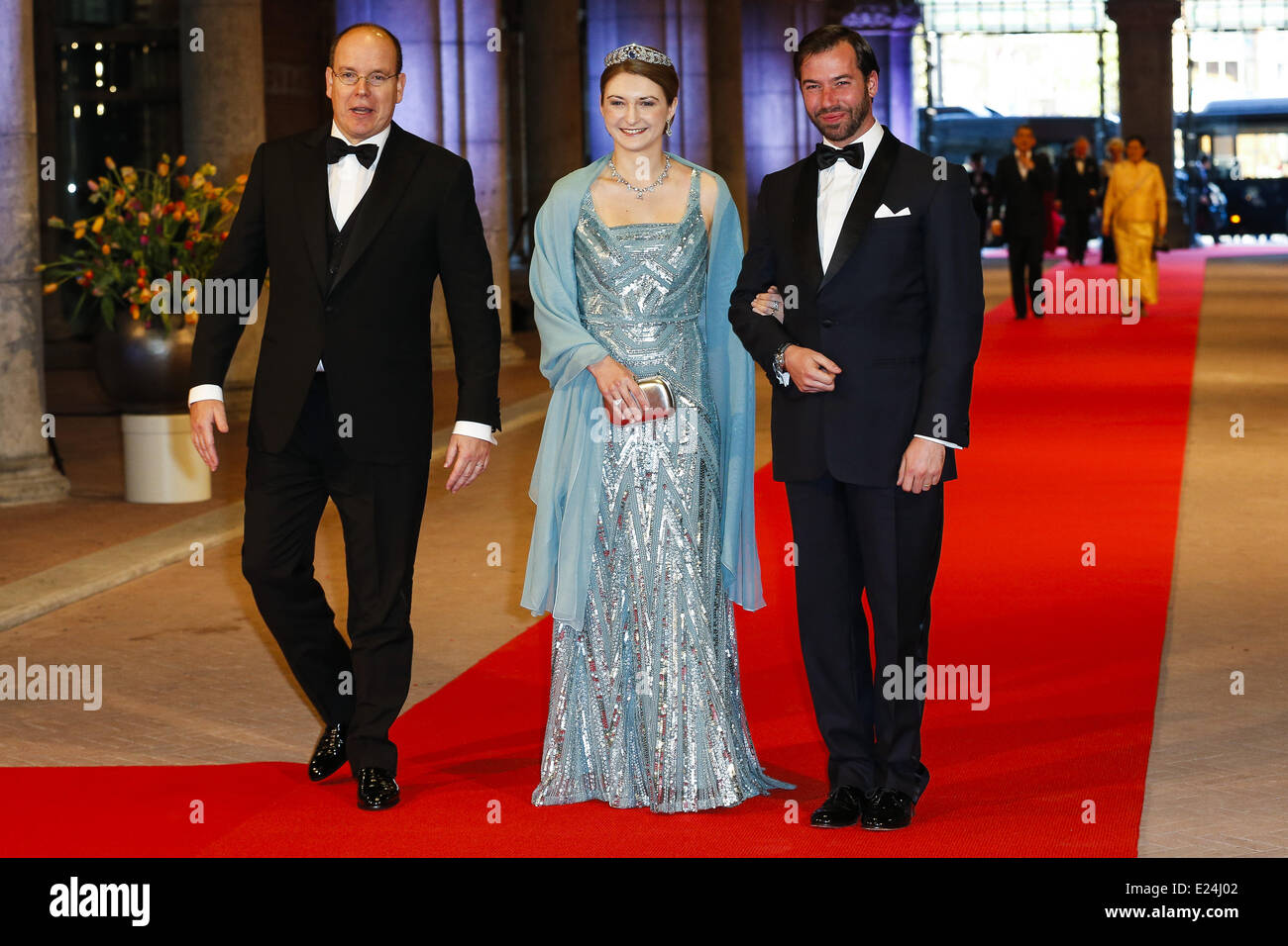 Prince Albert of Monaco, Duke Guillaume and duke Stephanie of ...