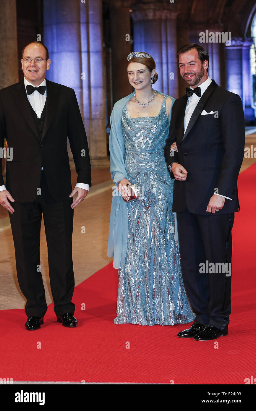 Prince Albert of Monaco, Duke Guillaume and duke Stephanie of ...