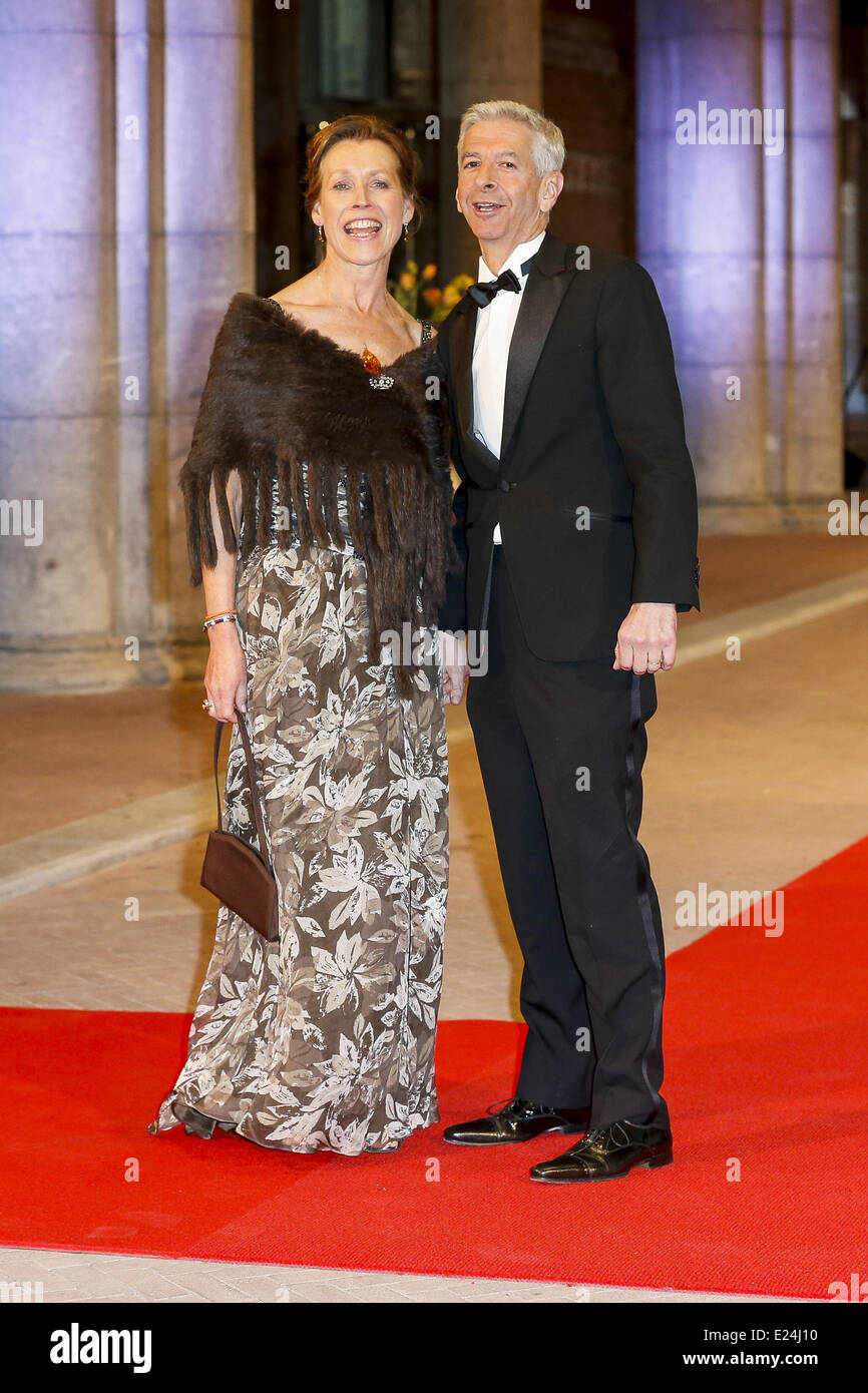 Ronald Plasterk and wife Els at a Gala dinner ahead of abdication of ...