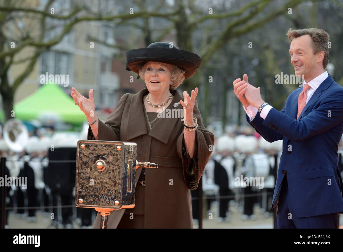 Queen Beatrix of the Netherlands at the opening of the renovated ...
