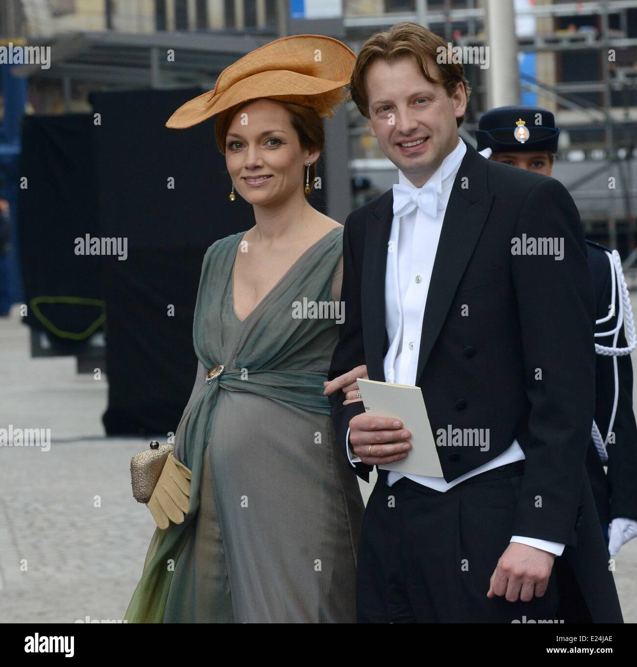 Leaving of Floris and Aimee after the inauguration/inhuldiging at the ...