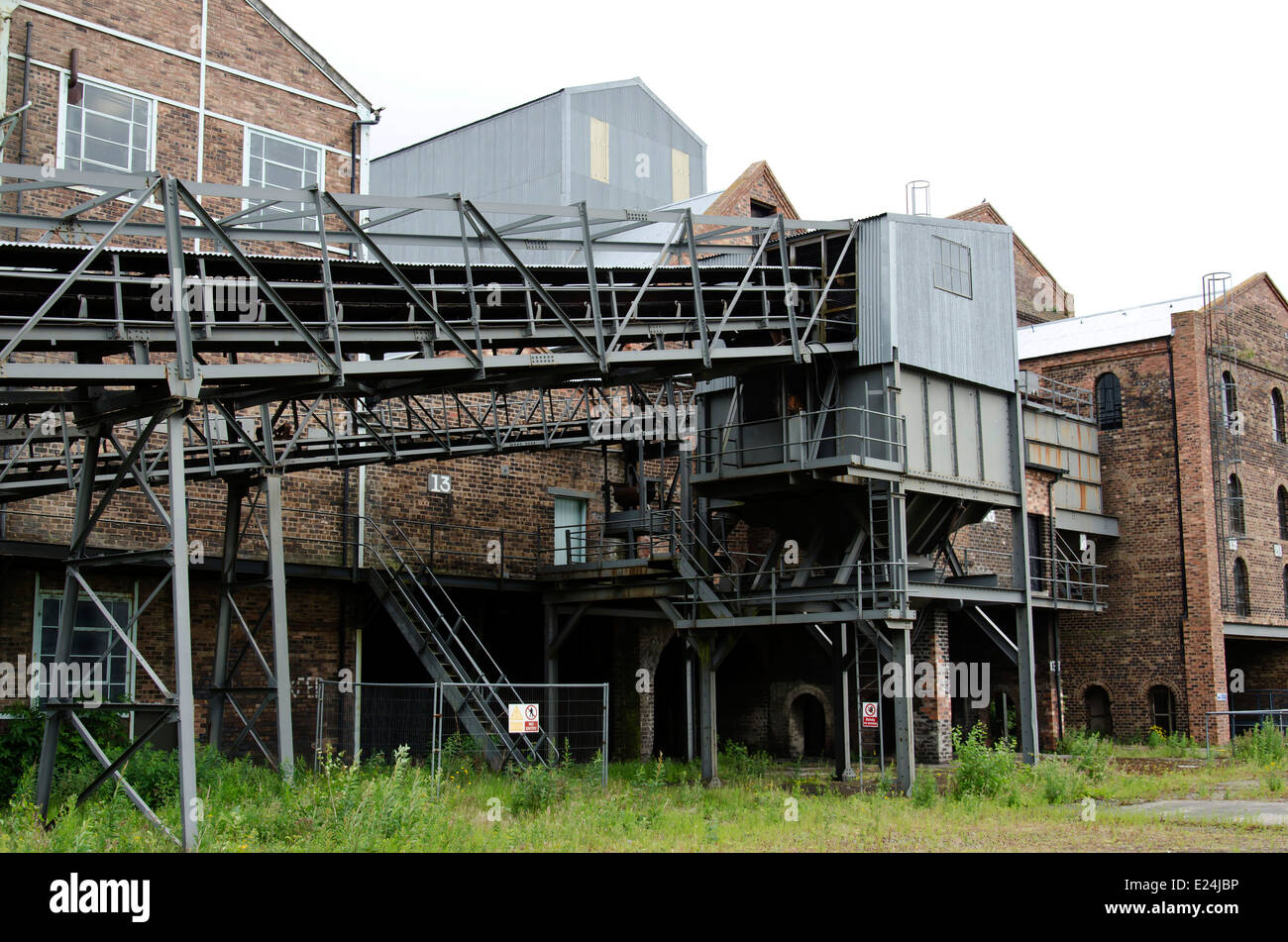 The old Lady Victoria Colliery, a deep coal mine, which is now the ...