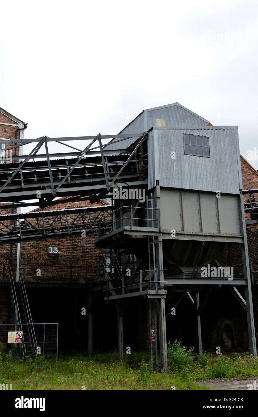The old Lady Victoria Colliery, a deep coal mine, which is now the ...