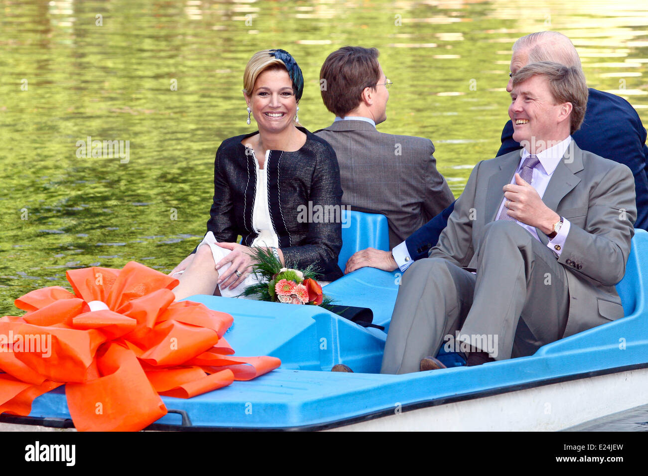 King Willem-Alexander and Queen Maxima Princess Beatrix of The Netherlands. Where: Amsterdam ...
