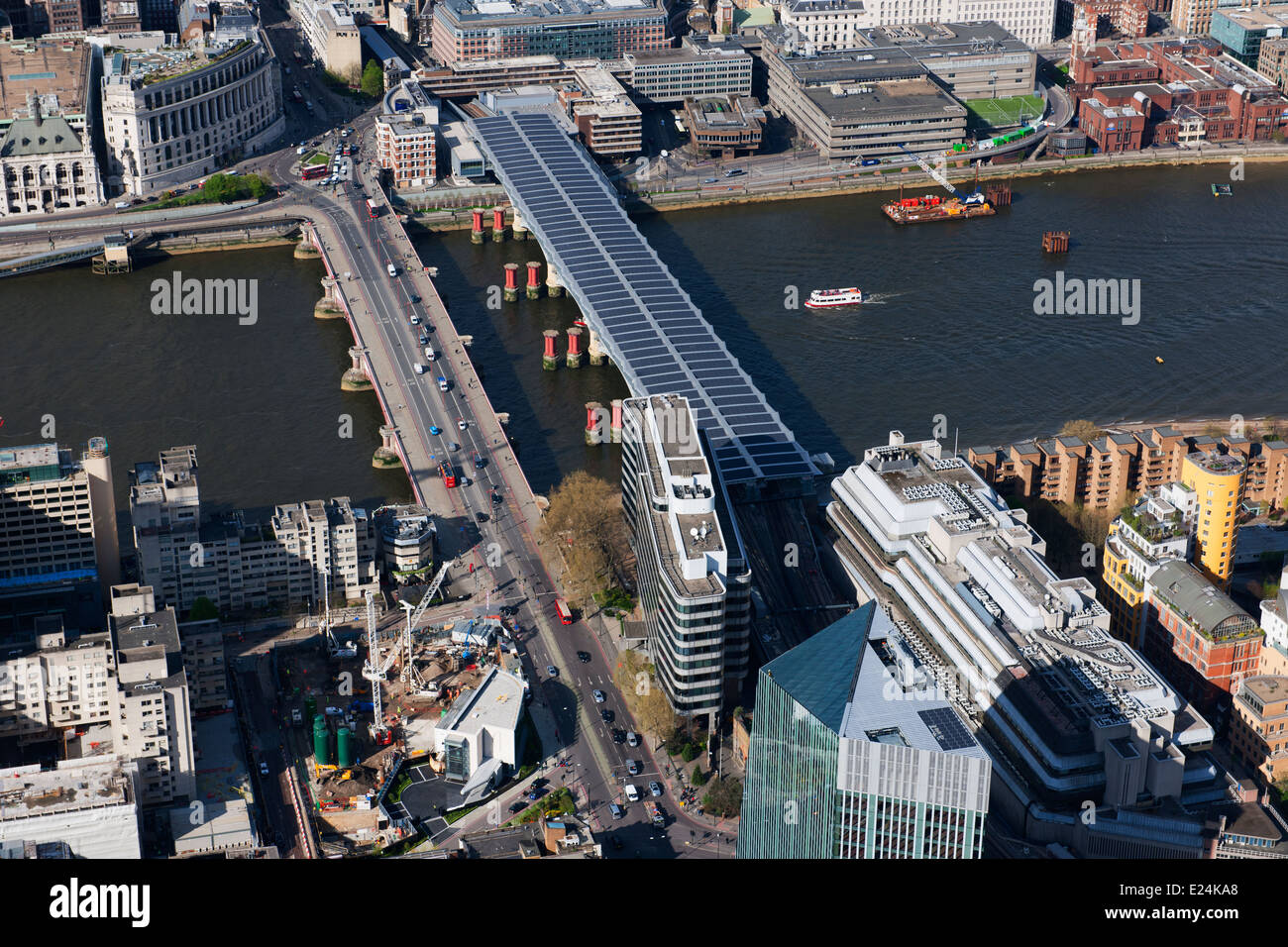 Aerial view london blackfriars hi-res stock photography and images - Alamy