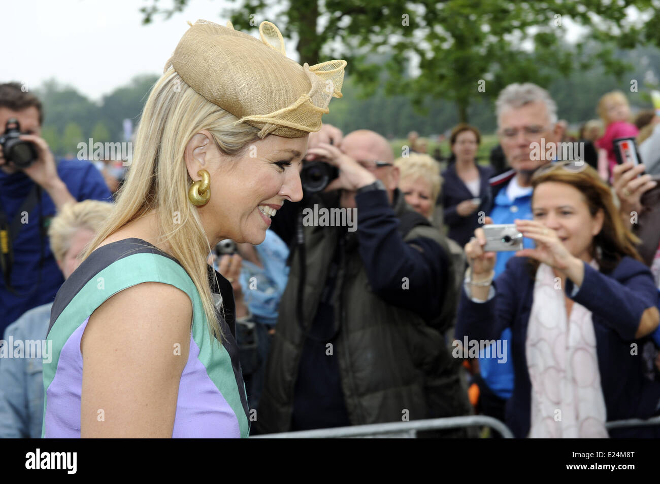 Queen Maxima of The Netherlands at the opening of Maximapark at ...