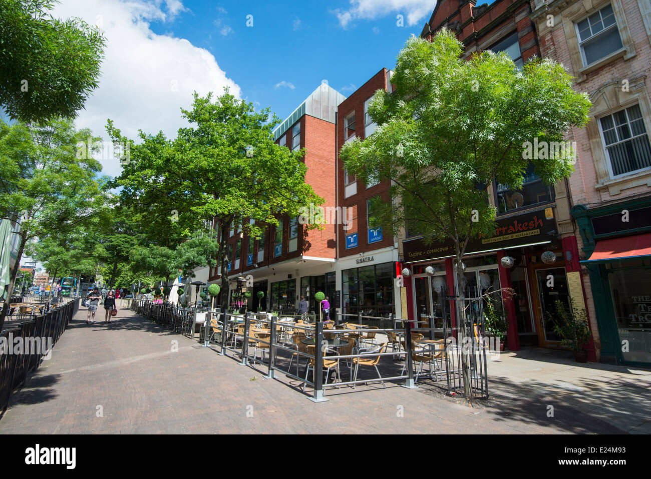 Chapel Bar Nottingham City Centre, Nottinghamshire England UK Stock ...