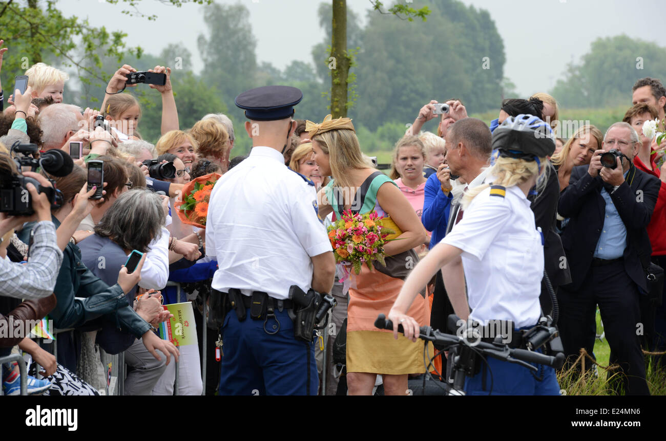 Queen Maxima of The Netherlands at the opening of Maximapark at ...