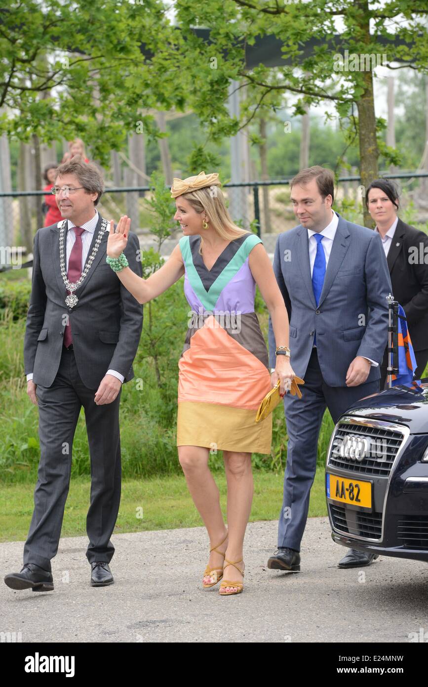 Queen Maxima of The Netherlands at the opening of Maximapark at ...