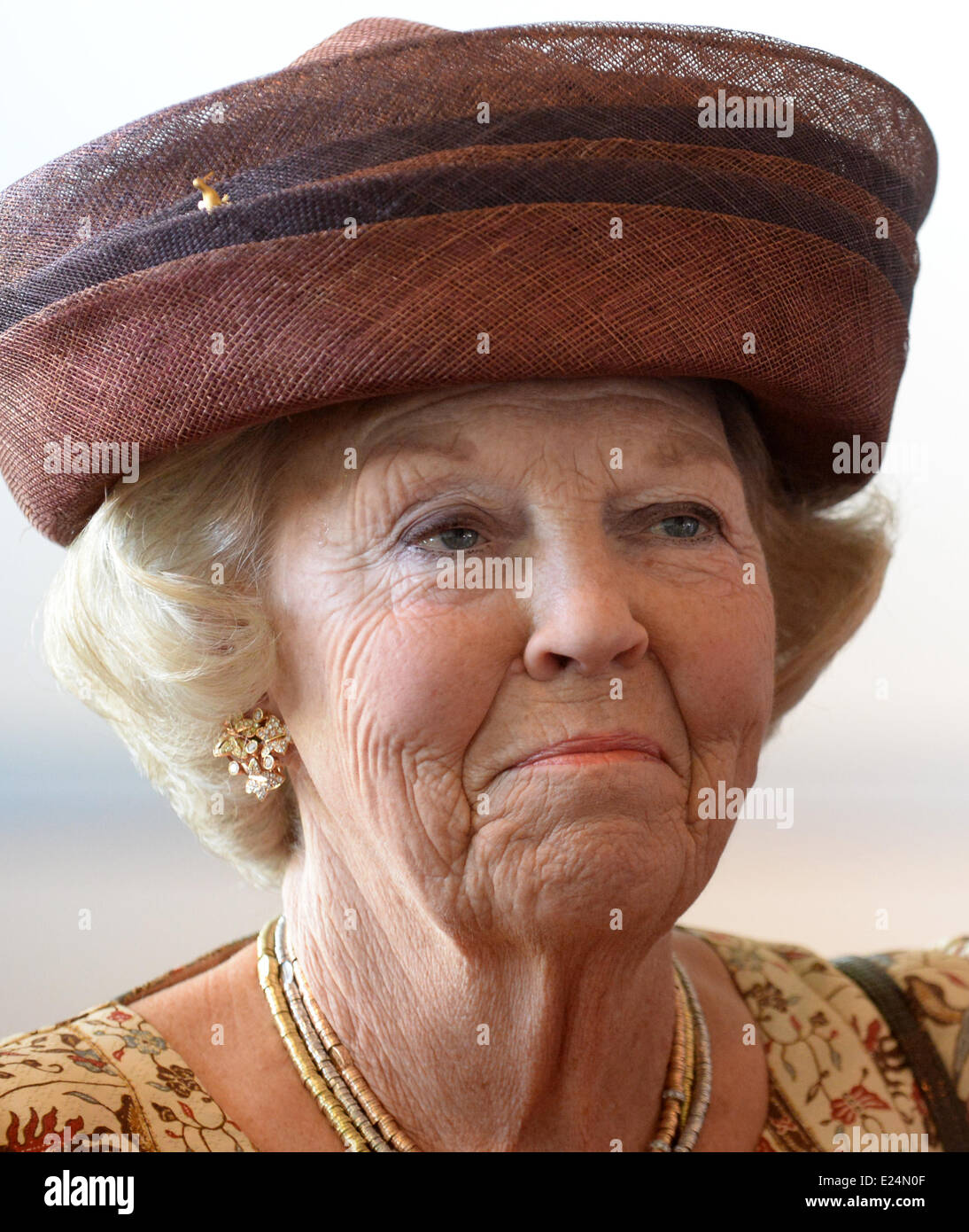 Princess Beatrix of The Nethlerlands at the opening of the windfarm ...