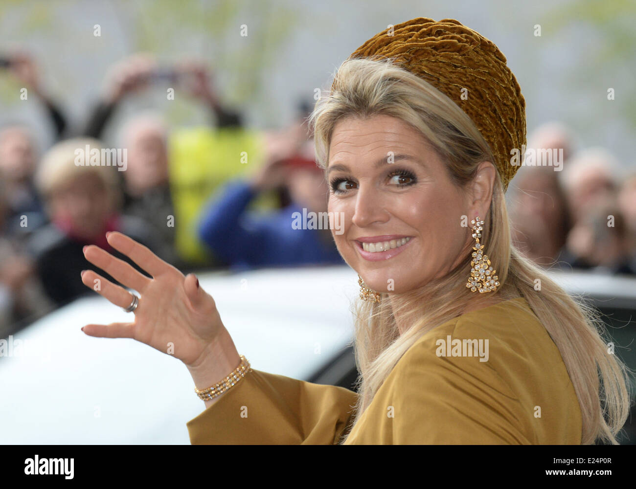 Queen Maxima of the Netherlands at the opening of the Kazimir Malevich ...
