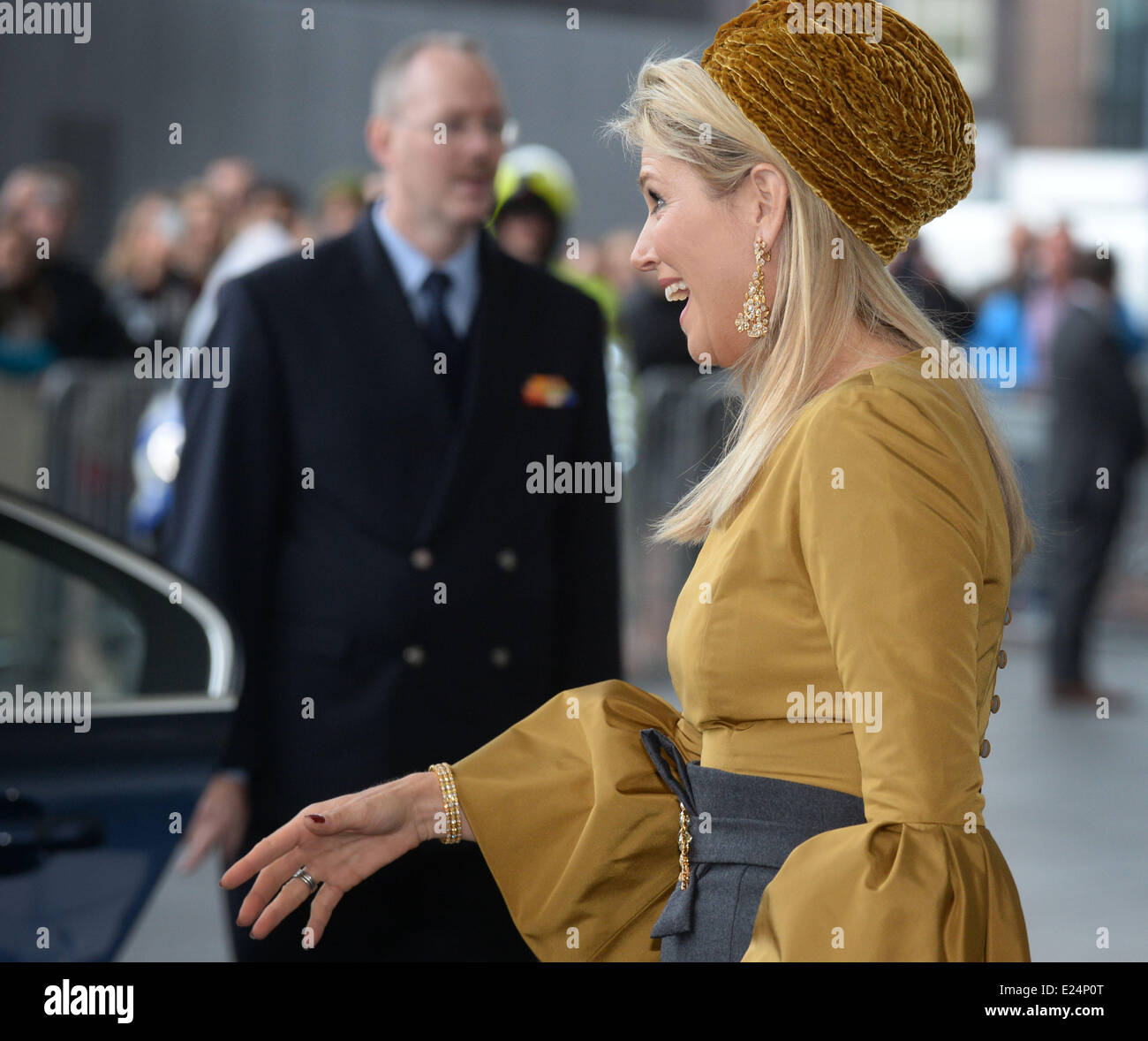 Queen Maxima of the Netherlands at the opening of the Kazimir Malevich ...