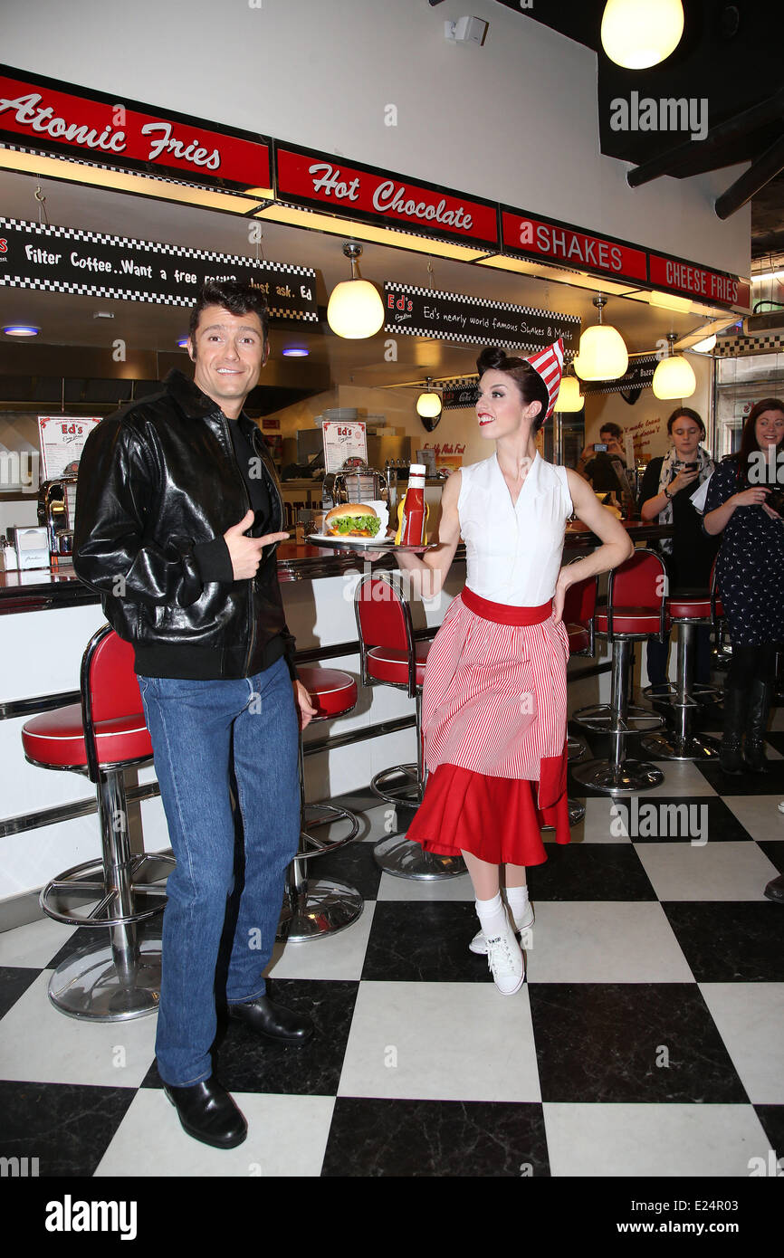 Ben Freeman at the Happy Days photocall at Ed's Easy Diner. London ...
