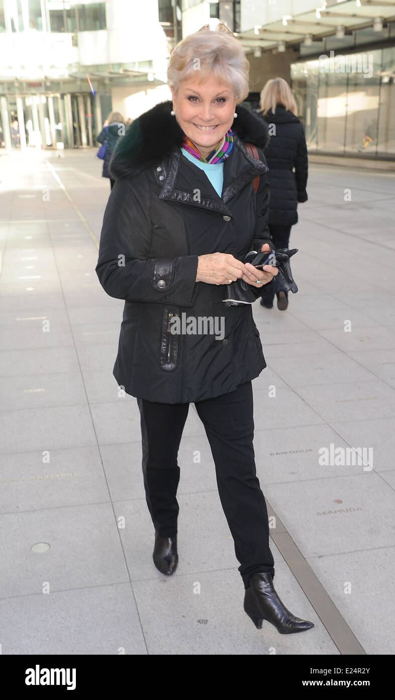 Angela Rippon seen At The BBC Radio 1 Studios London, England - 10.01. ...