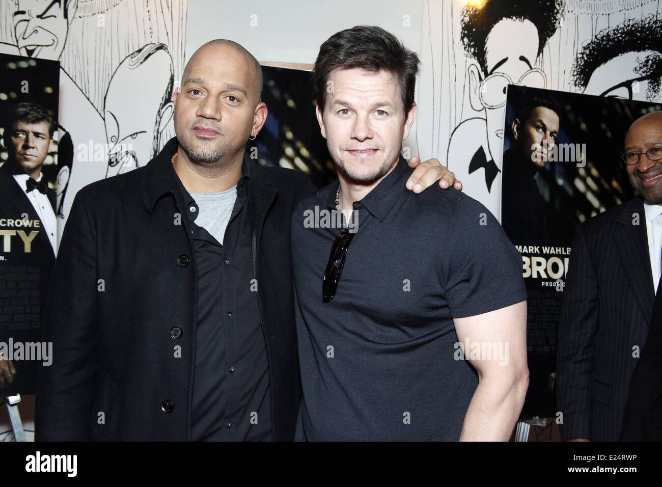 Mark Wahlberg pictured with director Allen Hughes at a special Philly ...