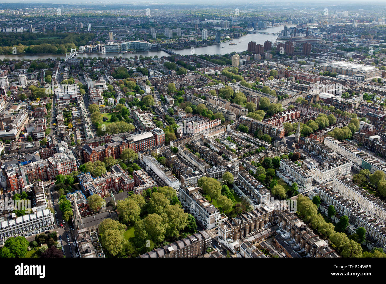 An aerial view of Chelsea London Stock Photo - Alamy