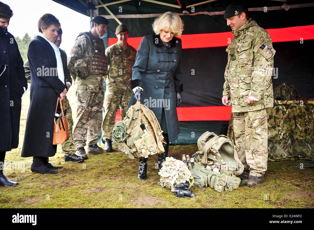 Camilla, Duchess of Cornwall visits the hub at Ward Barracks, Bulford ...