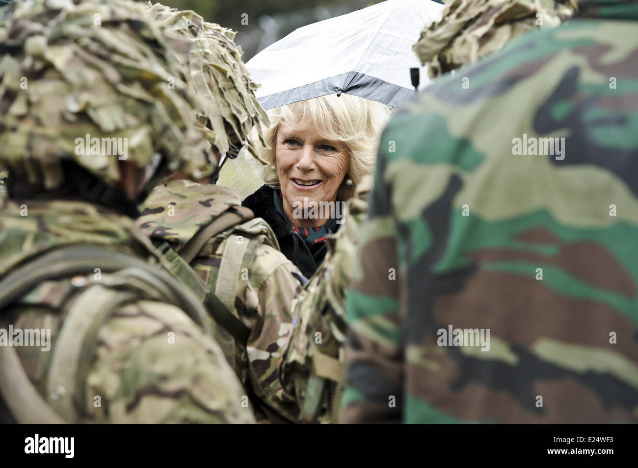 Camilla, Duchess of Cornwall visits the hub at Ward Barracks, Bulford ...