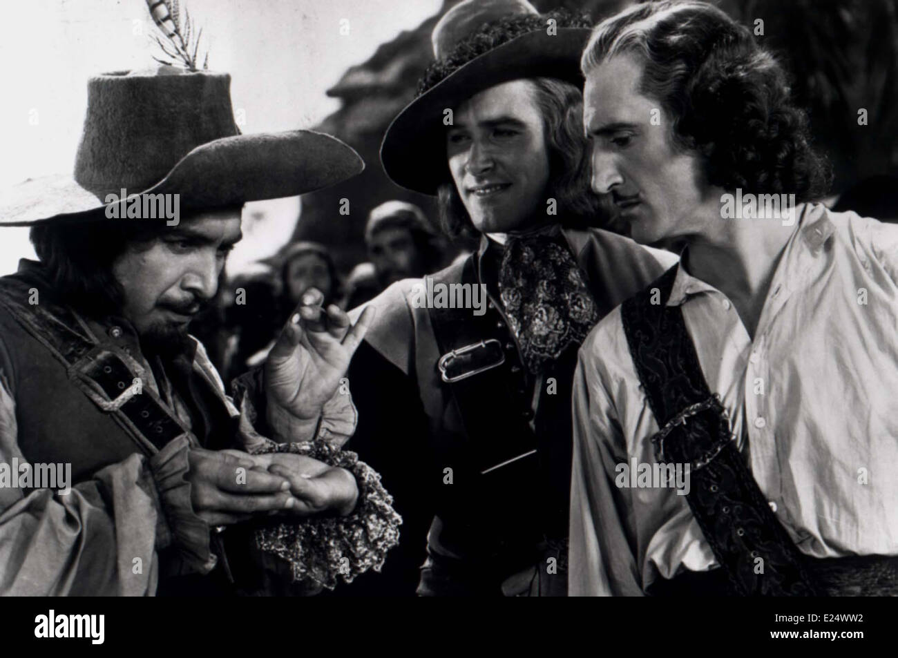 Errol Flynn, Basil Rathbone in ''Captain Blood'' (1935). Directed by ...