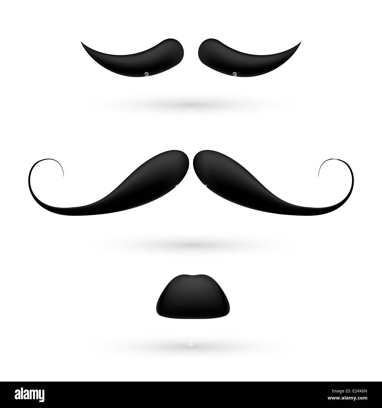 Handlebar moustache Cut Out Stock Images & Pictures - Alamy
