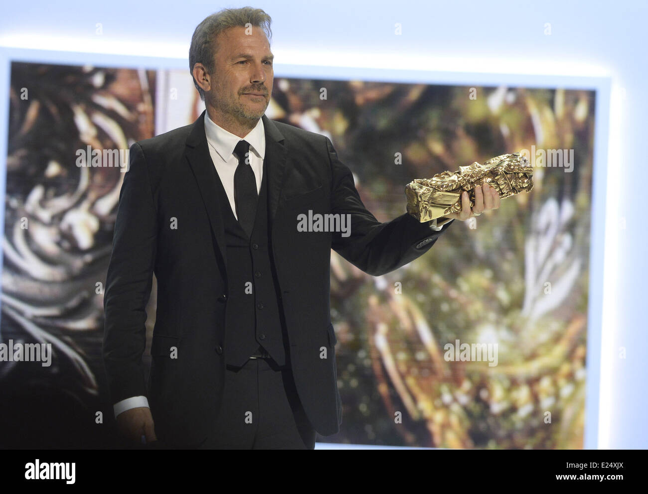 Kevin Costner is honored with the lifetime achievement award during the ...