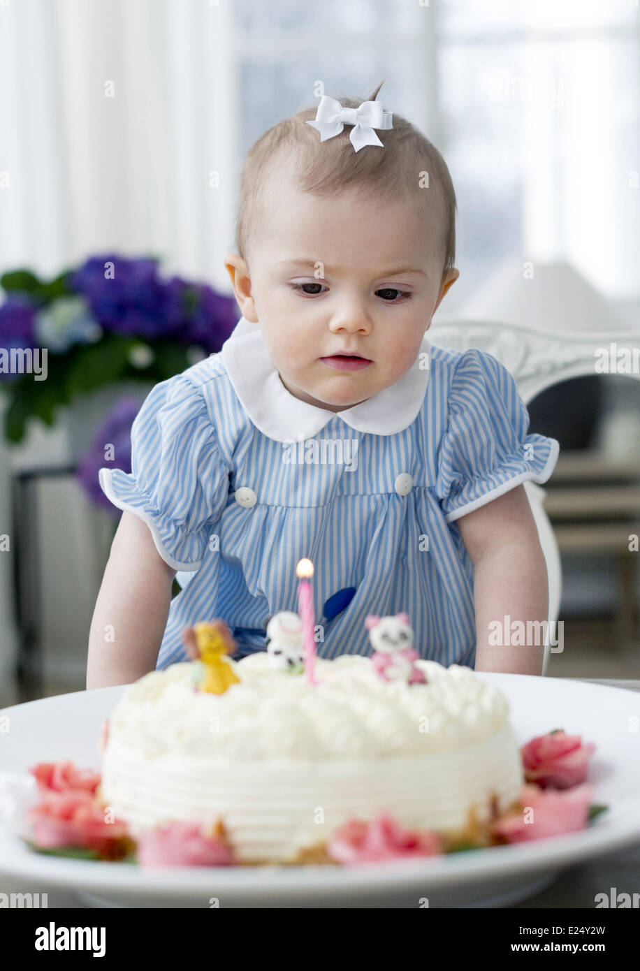 Princess Estelle of Sweden celebrates her first birthday with her ...