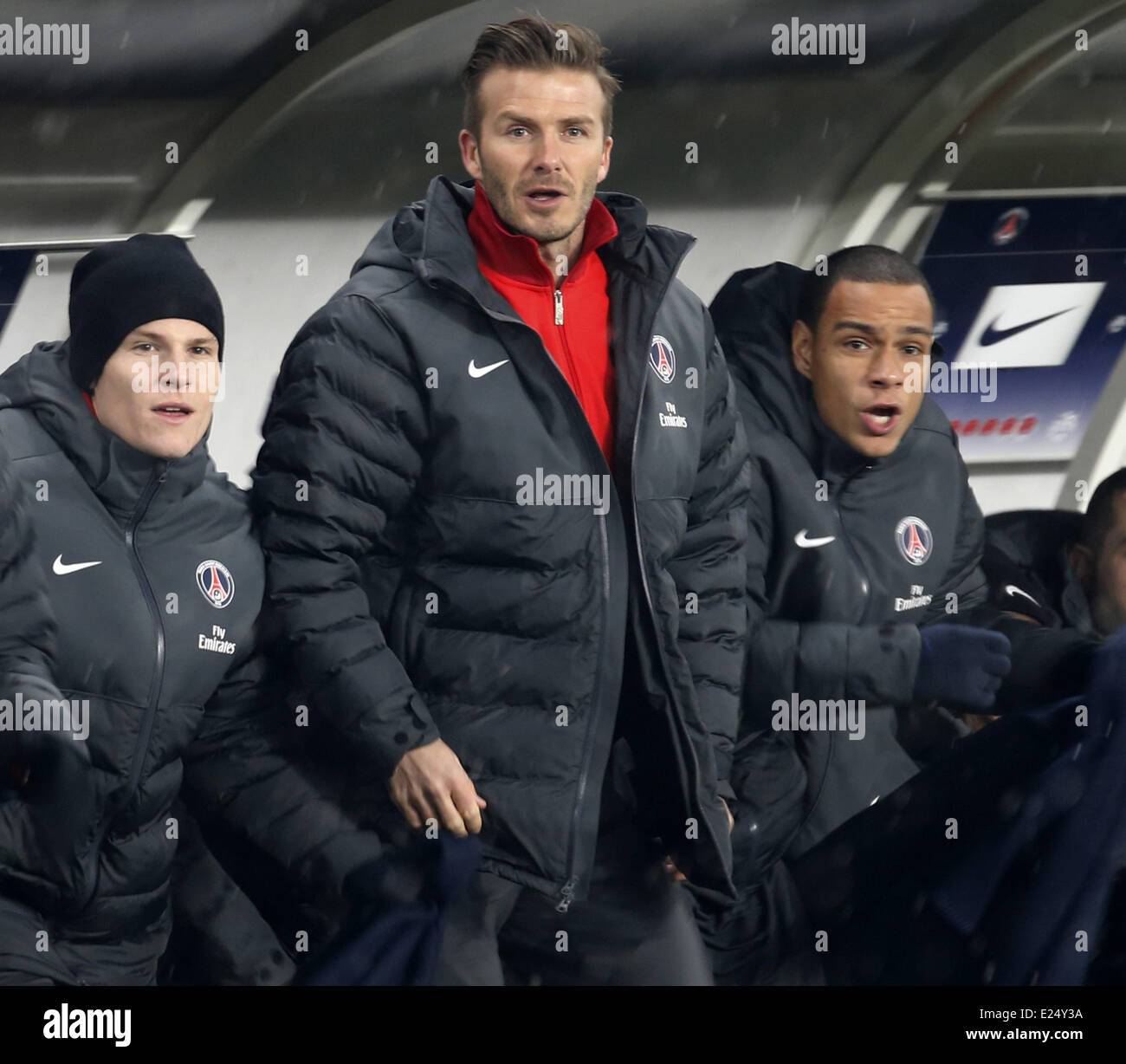 David Beckham plays his first match for Paris Saint-Germain (PSG ...